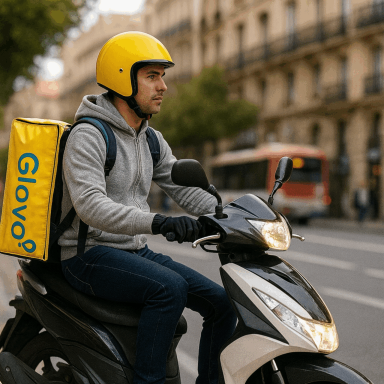 Delivery en moto en Madrid: póliza profesional y coberturas